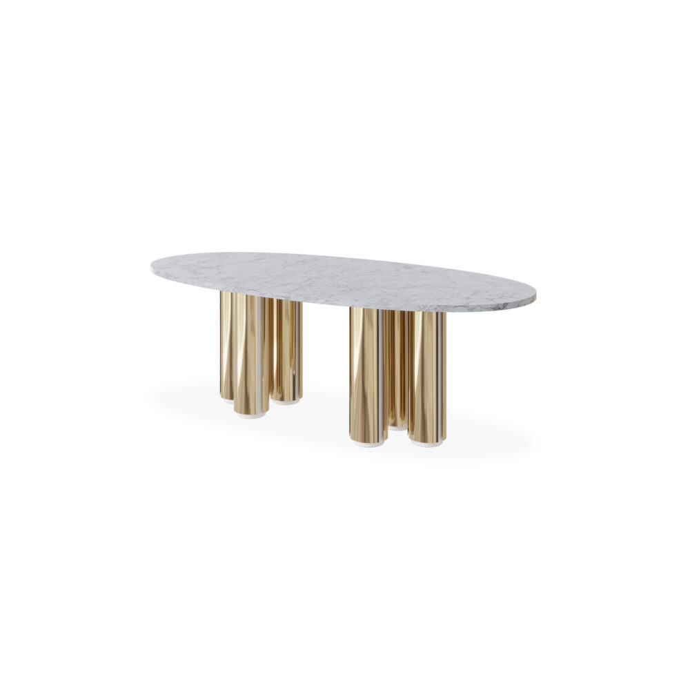 Moon Oval Dining Table - Myface