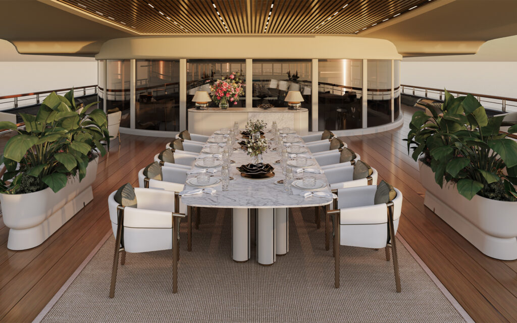 Moon Rectangular Dining Table - Myface